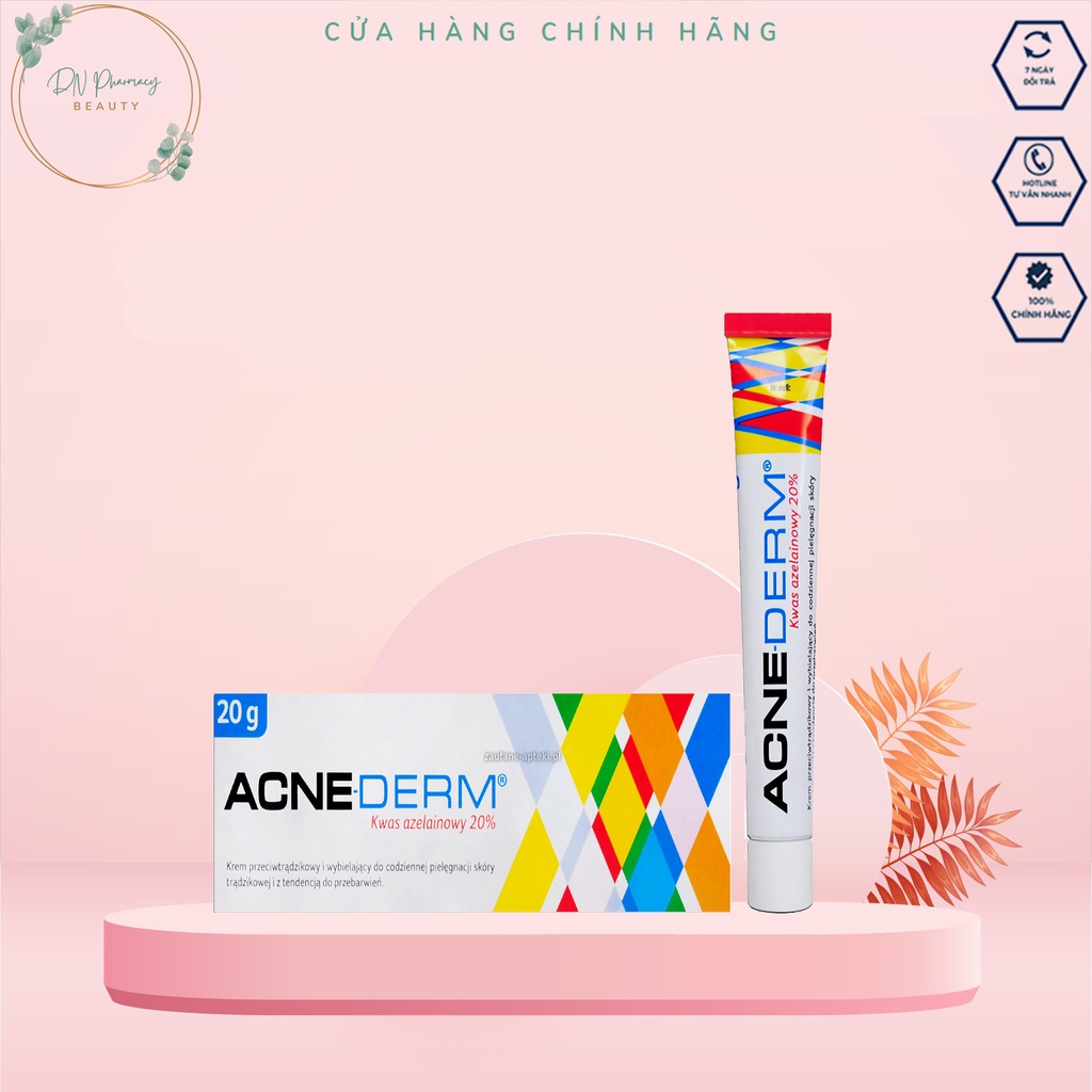 SẴN-AUTH Acnederm kem làm trắng da giảm mụn Balan azelaic 20 20g - MixASale
