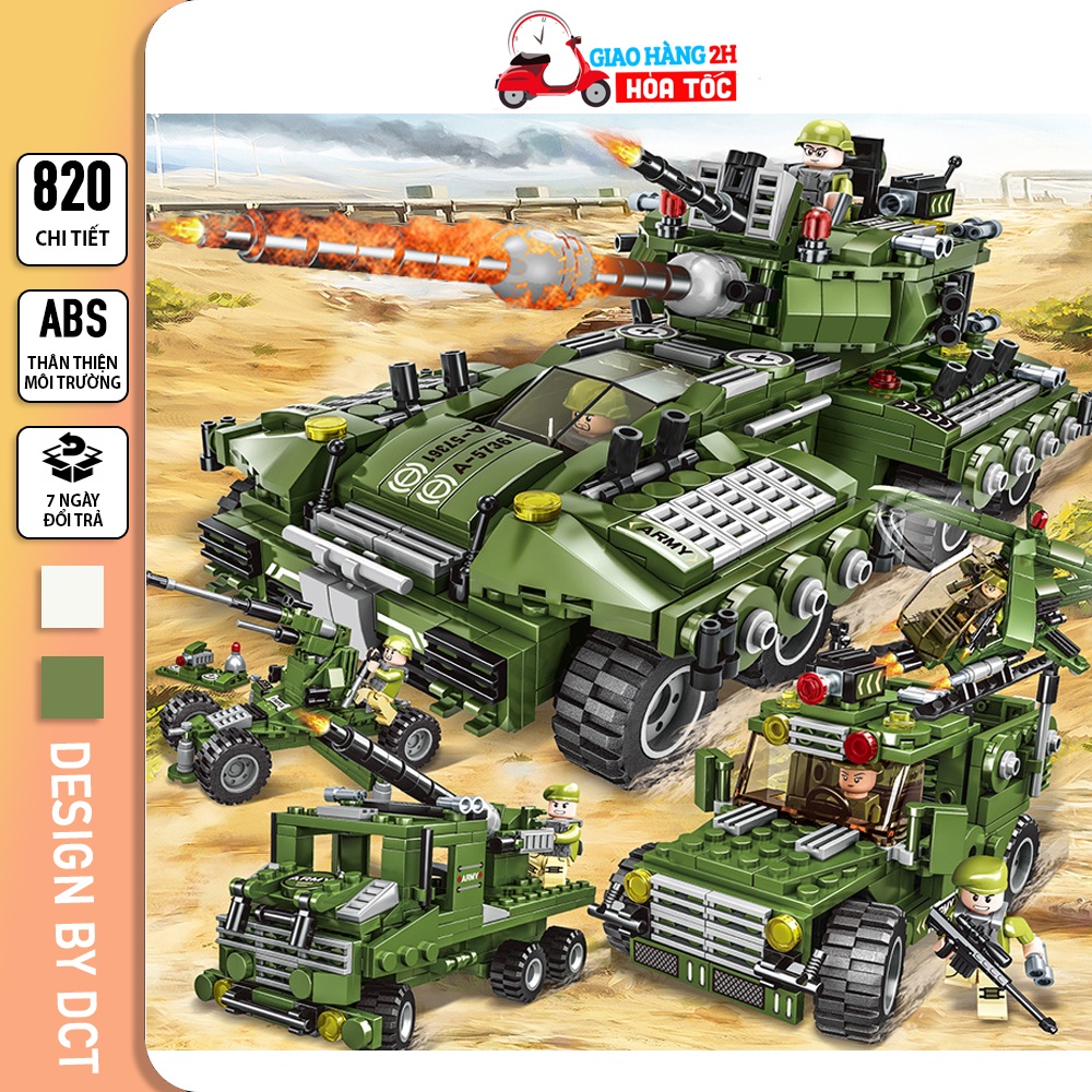Mua Bộ đồ chơi lắp ráp lego xe tăng 820 chi tiết, xếp hình lego xe tăng ...
