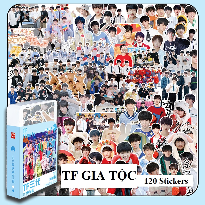 Mua TF Gia Tộc / TF Family | Hộp nhựa 120 miếng hình dán Sticker (không ...