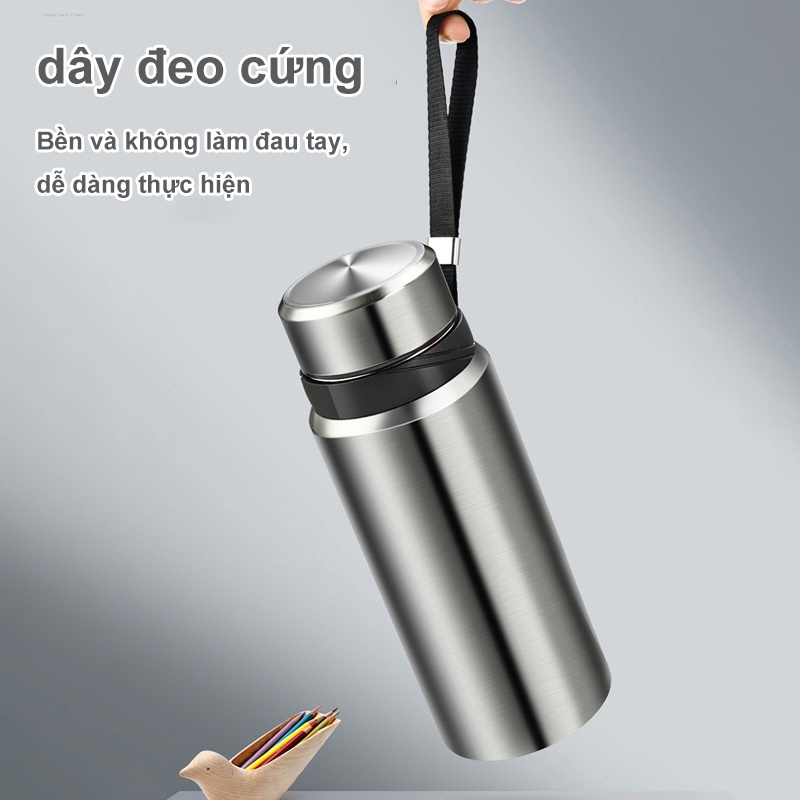 Mua Cốc cách nhiệt thông minh đo nhiệt độ inox 304 800ml giữ ấm 12h giá rẻ nhất | TecKi.Vn