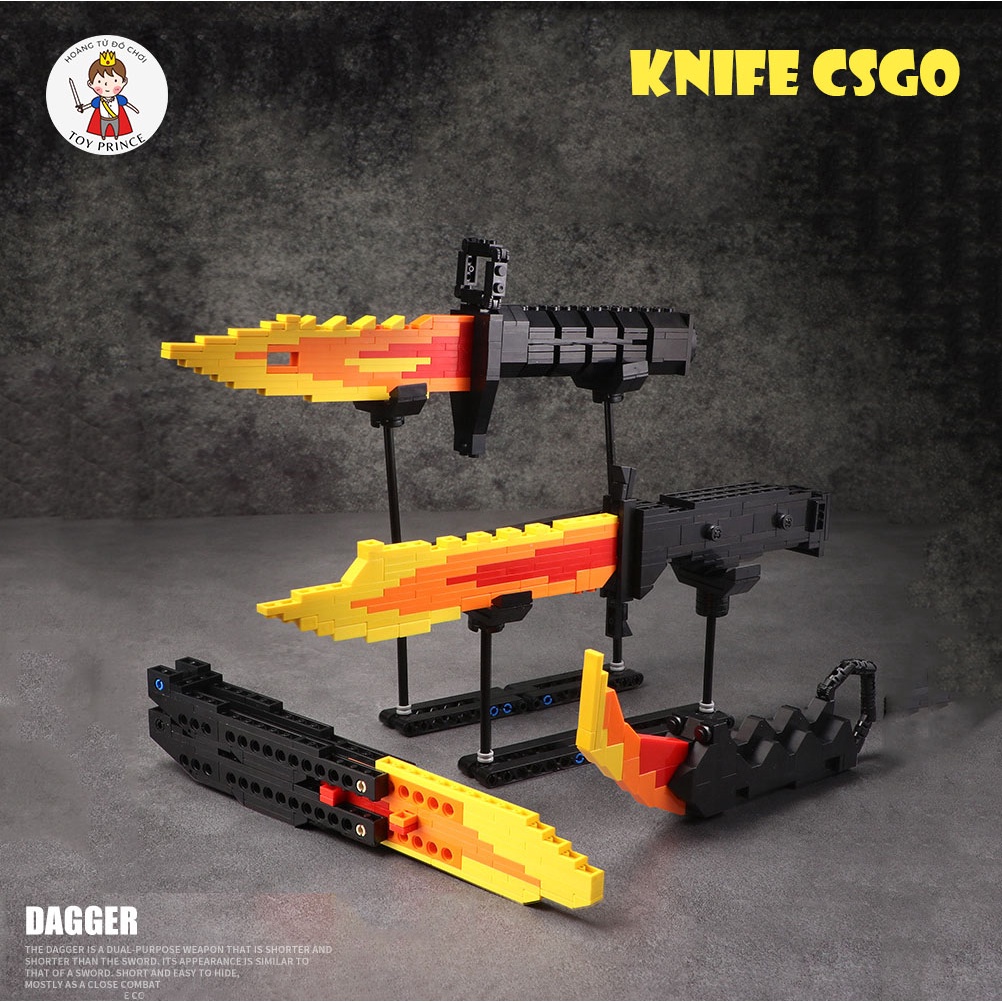 Mua ĐỒ CHƠI LẮP RÁP KIỂU LEGO MÔ HÌNH DAO BUTTERFLY/ BAYONET/ KARAMBIT ...