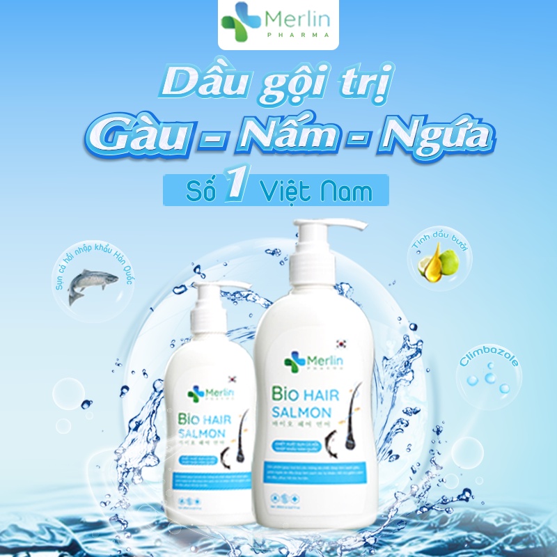 Mua Dầu gội dược liệu Bio Hair Salmon 200ml giảm gàu, nấm ngứa da đầu ...
