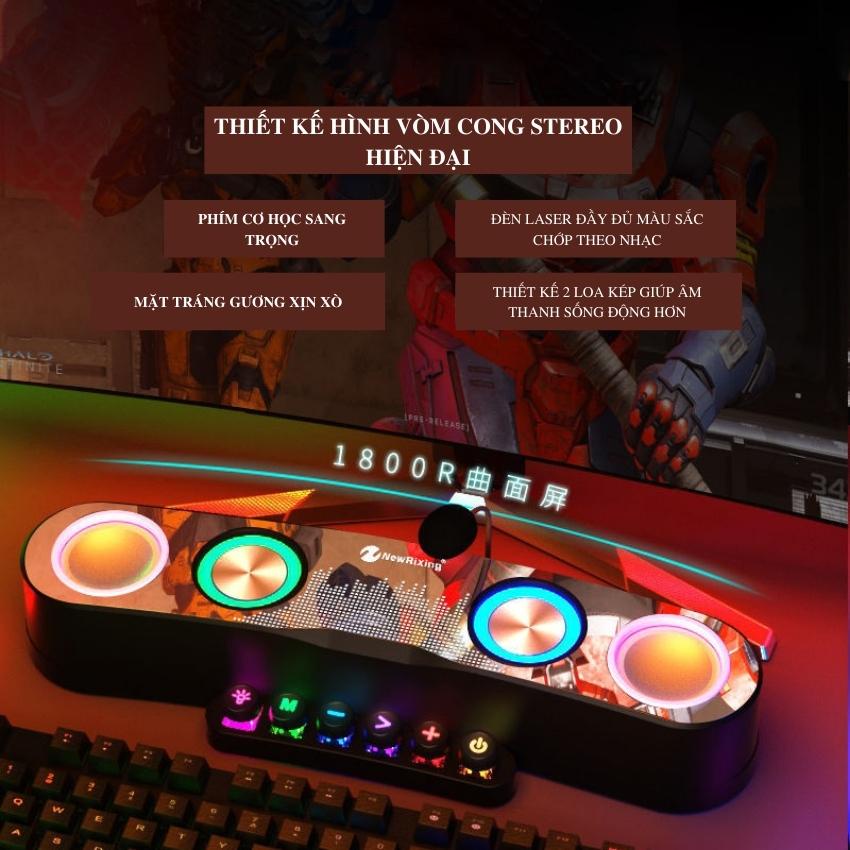 Mua Loa Bluetooth Gaming NR-555, Loa Kép 10W*2, Phím Cơ Học, Loa Di ...