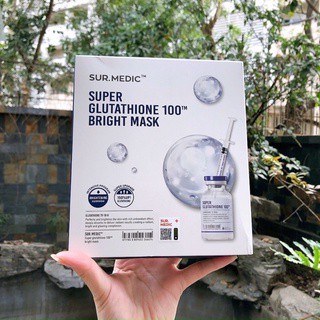 Mặt nạ giấy SUR.MEDIC Bright/Super Glutathione Mask mặt nạ dưỡng trắng ...