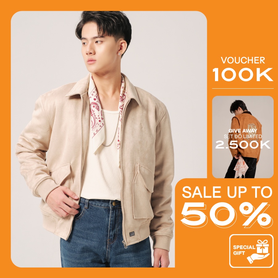 Mua Áo khoác nam SSSTUTTER da lộn lớp lót chần bông SSS. SUEDE BOMBER ...