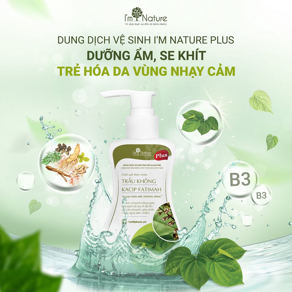 Mua Gel Ddvs Dung Dịch Vệ Sinh Phụ Nữ Lá Trầu Không I'm Nature - Nước ...