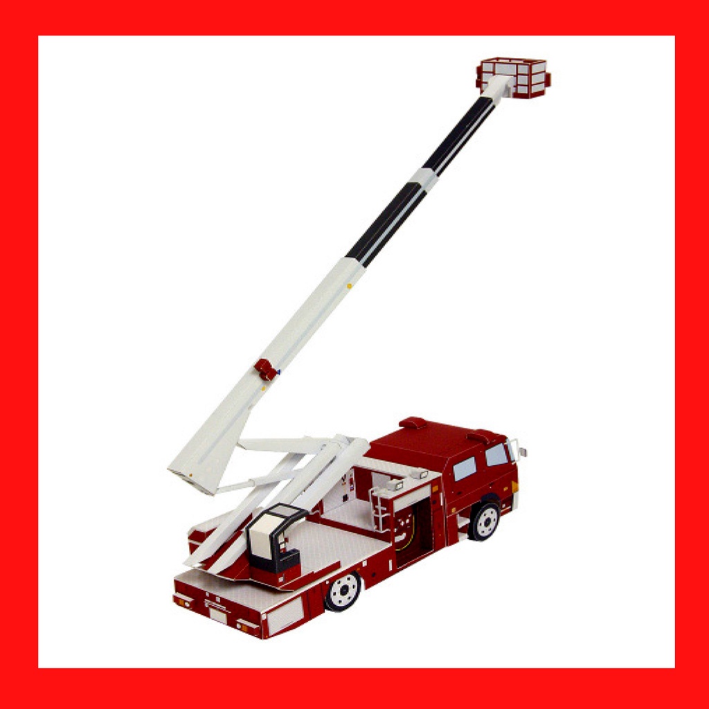 Mua Mô hình handmade bằng giấy - Xe cứu hoả (Chemical Fire Engine ...
