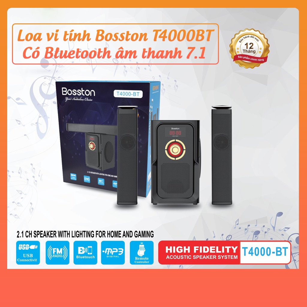 Mua Loa Máy Tính PC Laptop Bosston T4000 BT v2.1 có Bluetooth 60W led ...