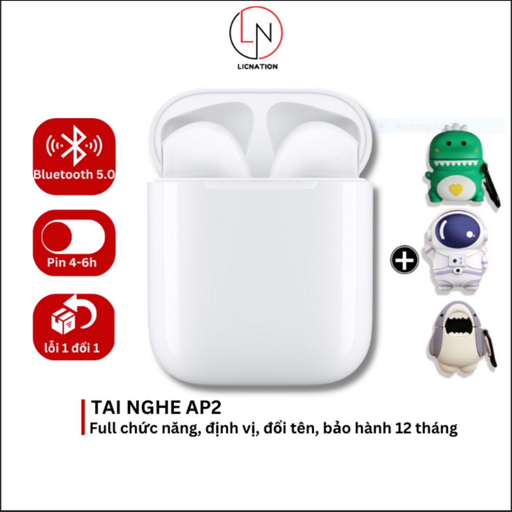 Tai Nghe Bluetooth Không Dây AIP2 Full Chức Năng Cảm Ứng Nhạy Âm Thanh ...