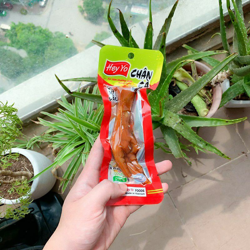 Chân gà cay xả ớt heyyo siêu ngon 80g đồ ăn vặt chân gà Việt Nam giai ...