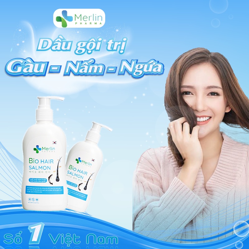 Mua Dầu gội dược liệu Bio Hair Salmon 200ml giảm gàu, nấm ngứa da đầu ...