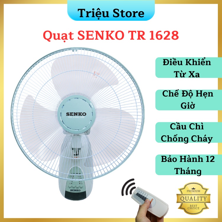 Mua Quạt treo tường SENKO TR1628 có điều khiển từ xa công xuất 47w-kích ...
