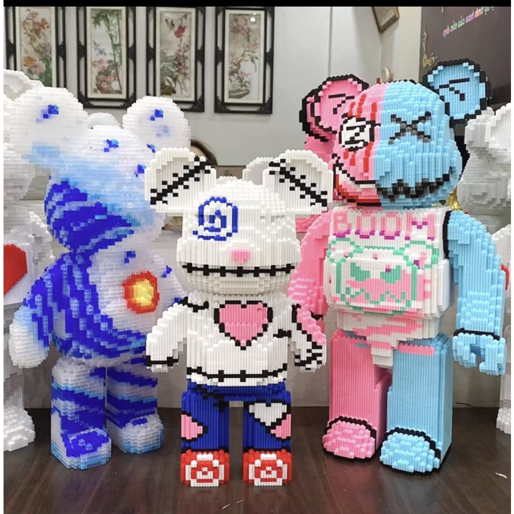 Mua (HCM/MUA 1 TẶNG 1BÚA) MÔ HÌNH LẮP RÁP LEGO BEARBRICK SIZE 47CM ...