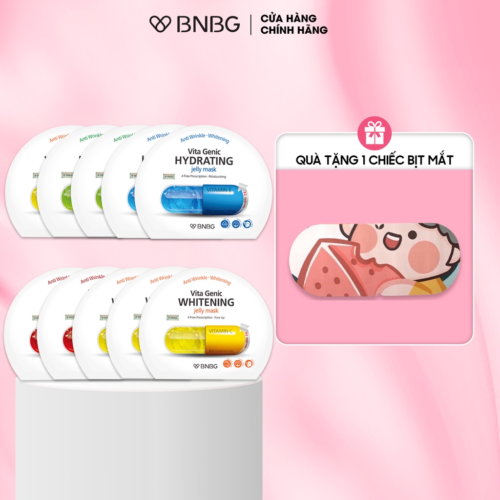 Combo 10 mặt nạ dưỡng da chuyên sâu BNBG Vita Genic Jelly Mask 30ml x ...