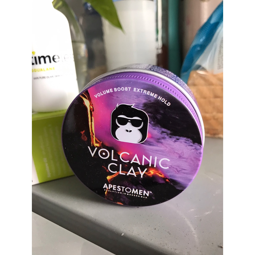 Mua Sáp vuốt tóc nam VOLCANIC Clay & Gôm xịt tóc Keo bạc & wax vuốt tóc ...