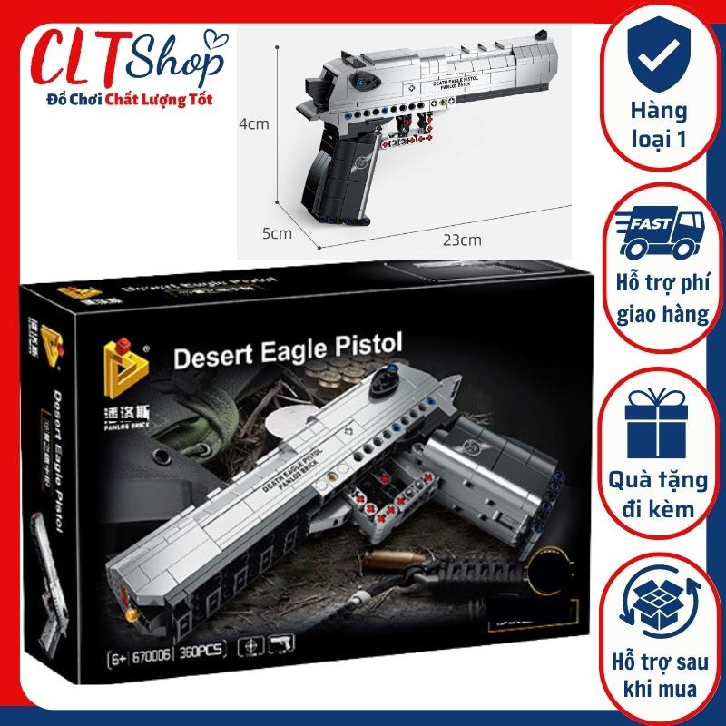 Mua Đồ chơi dạng lego mô hình súng lục bạc Desert Eagle Pistol panlos ...