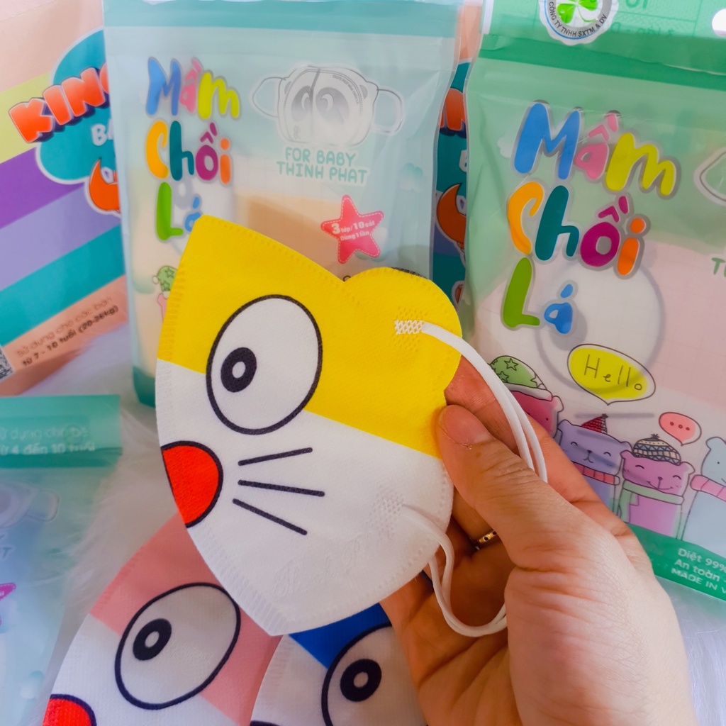 Mua Khẩu trang 3D kháng khuẩn hình thú hình Đô rê mon Doremon Doraemon ...