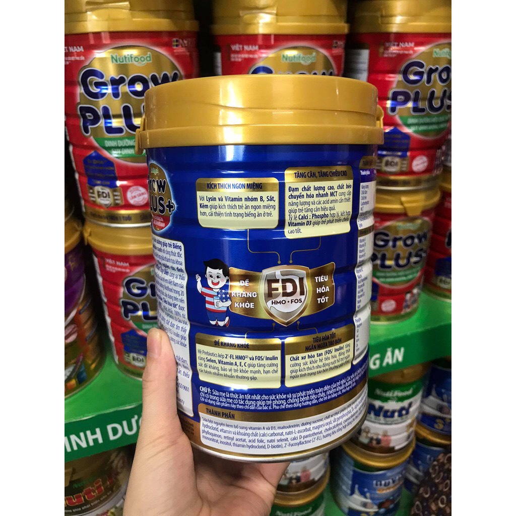 Mua Nutifood Grow plus xanh - đỏ 900g bé 1 - 10 tuổi bé ăn ngon, tăng cân đều giá rẻ nhất | TecKi.Vn