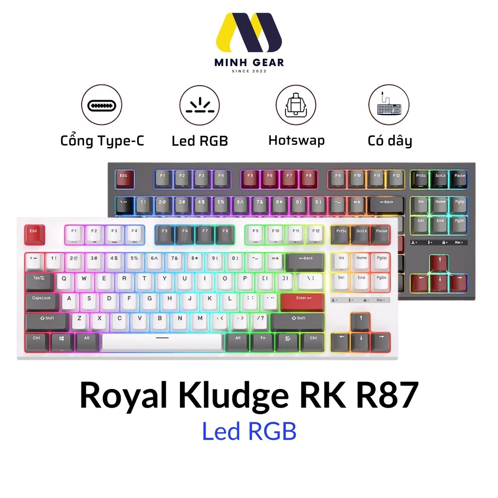 Bàn phím cơ Royal Kludge RK R87 | Kit Buy