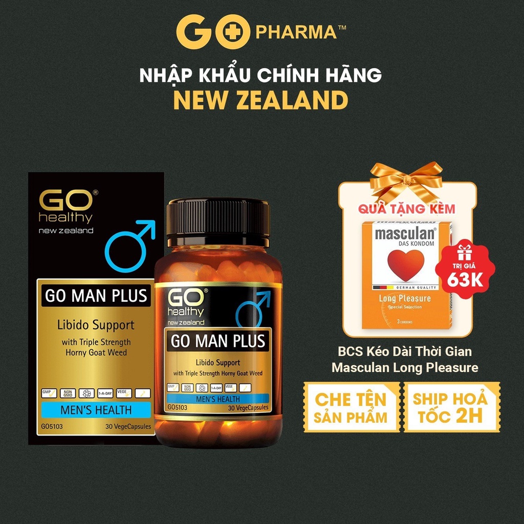 Mua Viên uống tăng cường sinh lý nam GO Healthy GO Man Plus giúp bổ ...