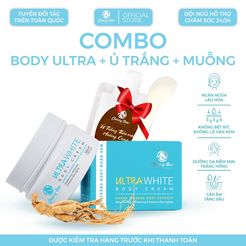 Kem body trắng da Siêu trắng Không lộ vân kem Siêu thấm trong 5 giây ...