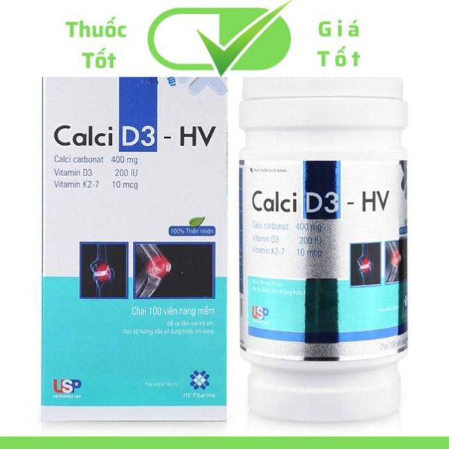 Mua CALCI D3 HV- BỔ SUNG CANXI CHO CƠ THỂ 100 VIÊN Hộp 10 vỉ x 10 viên z giá rẻ nhất | TecKi.Vn