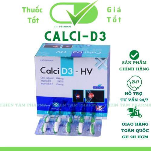 Mua CALCI D3 HV- BỔ SUNG CANXI CHO CƠ THỂ 100 VIÊN Hộp 10 vỉ x 10 viên ...