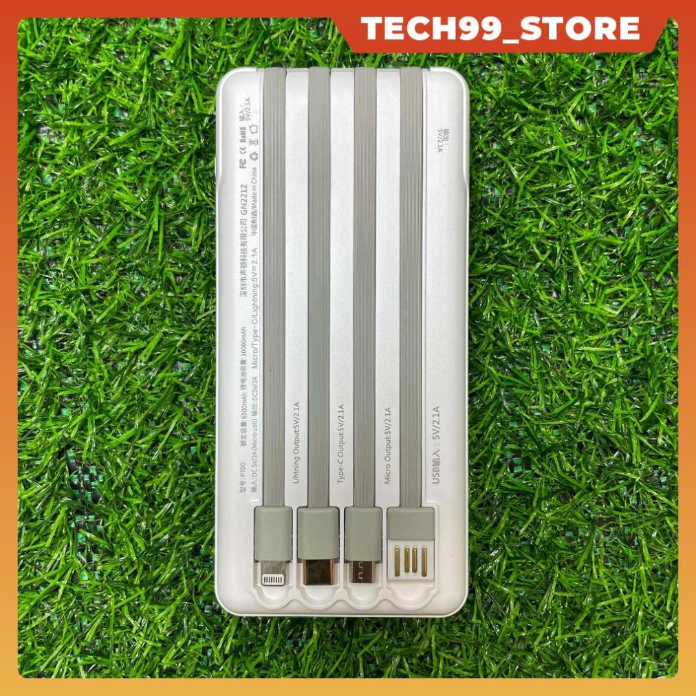 Mua Pin sạc dự phòng mầu trắng SENDEM P700 10000mah,power bank có đèn ...