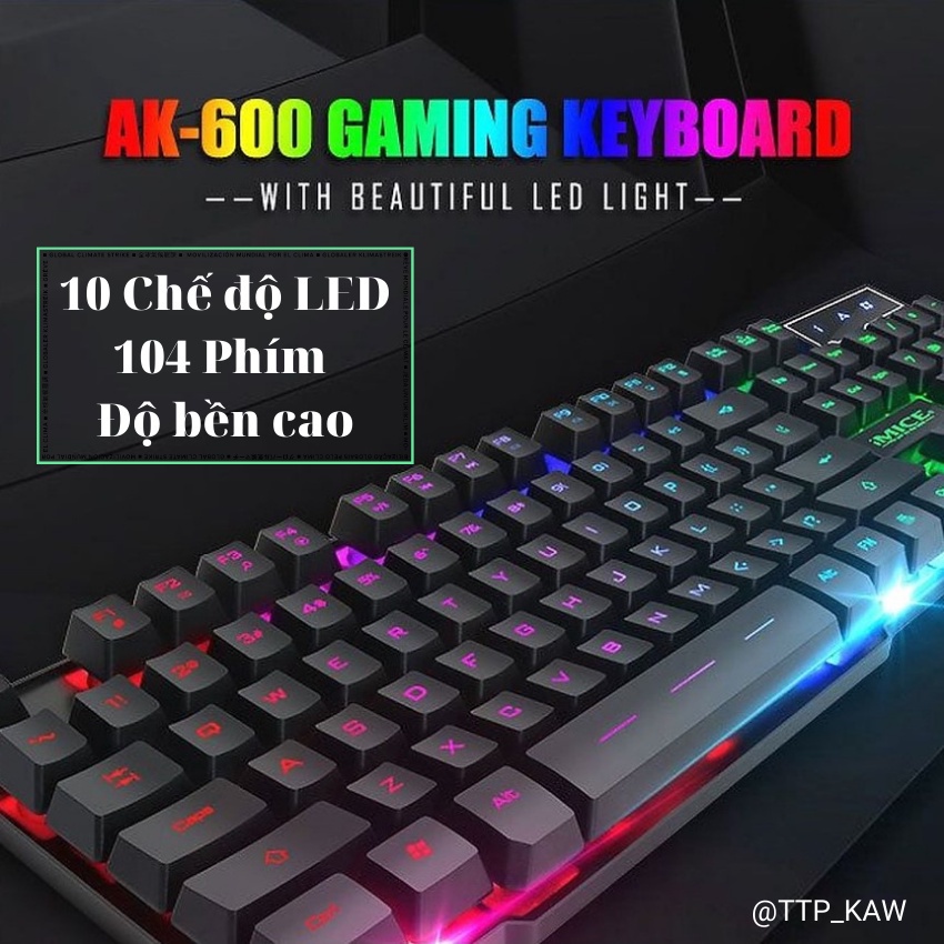 Mua Bàn Phím Gaming KAW K900 - Bàn Phím Giả Cơ Chế Độ Full Led Siêu Đẹp ...