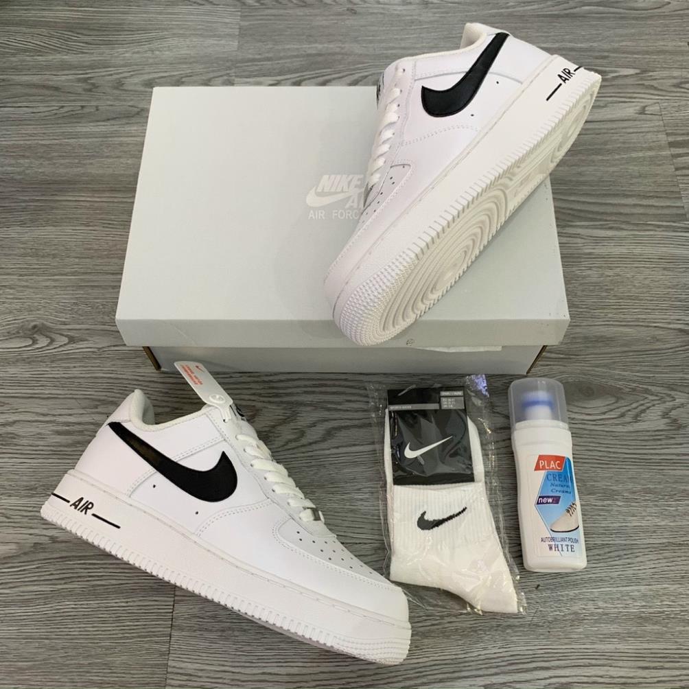 Mua Giày_Nike Air Force 1 Black White, Giày AF1 Vệt Đen Đế Air Bản ...