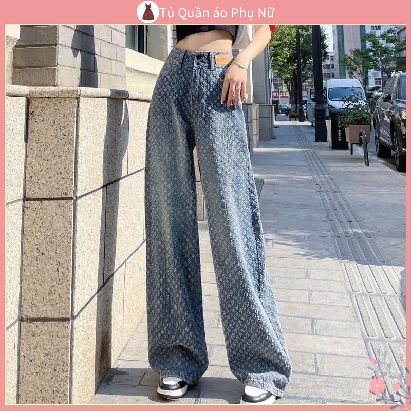 Mua Ch t Ng cao Qu N jean ong Rossu Quần jean Ống Rộng Lưng cao Mỏng Nhẹ Màu Sáng Phù Hợp Với ...