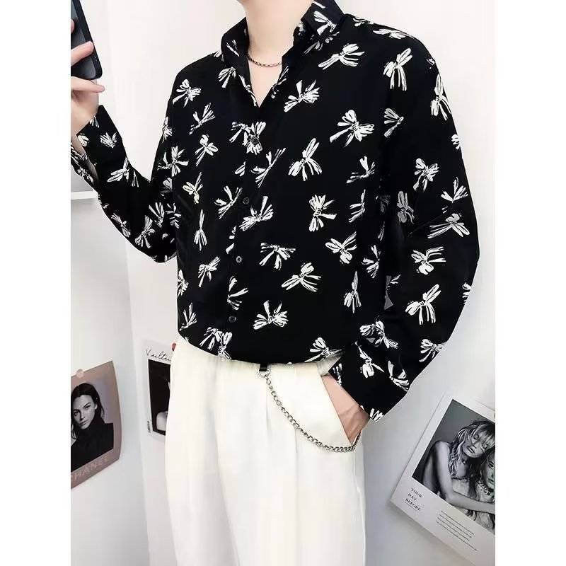 Mua Ch t L Ng cao O Ph Ng C C C C Tr Áo Sơ Mi Hoa Tay Dài Phong cách Âu Mỹ Thường Ngày Cho Nam ...