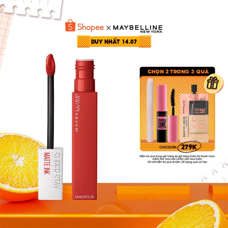 Son Kem Lì 16h Lâu Trôi Maybelline New York Super Stay Matte Ink City Edition Lipstick 5ml ...