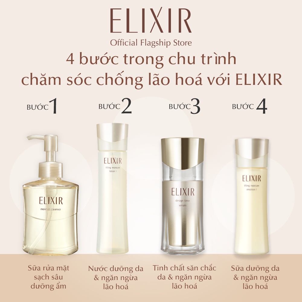 Sữa rửa mặt sạch sâu dưỡng ẩm Elixir Superieur Moist-In Cleanser 140ml - MixASale