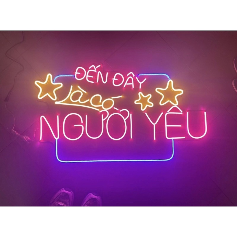 Mua Đèn led neon theo yêu cầu dán tường uốn chữ led decor phòng ngủ góc ...