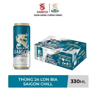 Thùng 24 lon bia Saigon Chill - 330ml/lon giá tốt Tháng 07, 2024