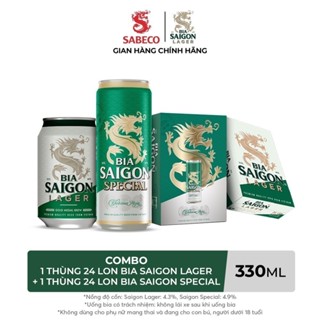 Combo 2 Thùng Bia Saigon Lager 24 lon - 330ml/lon + Bia Saigon Special ...