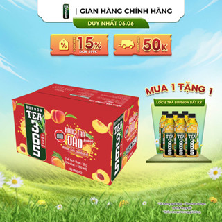 Hồng Trà BUPNON TEA365 Hương Đào - Thùng 24 Chai x 500ML giá tốt Tháng ...