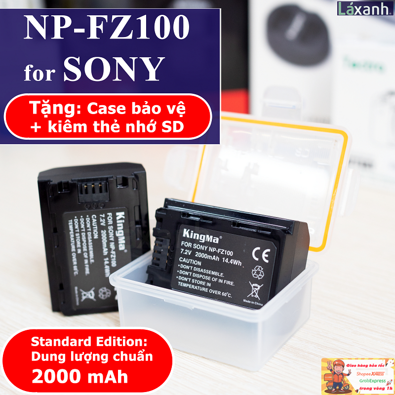 FZ100 DLC Sony Pin sạc máy ảnh Dung Lượng Cao KINGMA FZ100 FZ100NHM ...