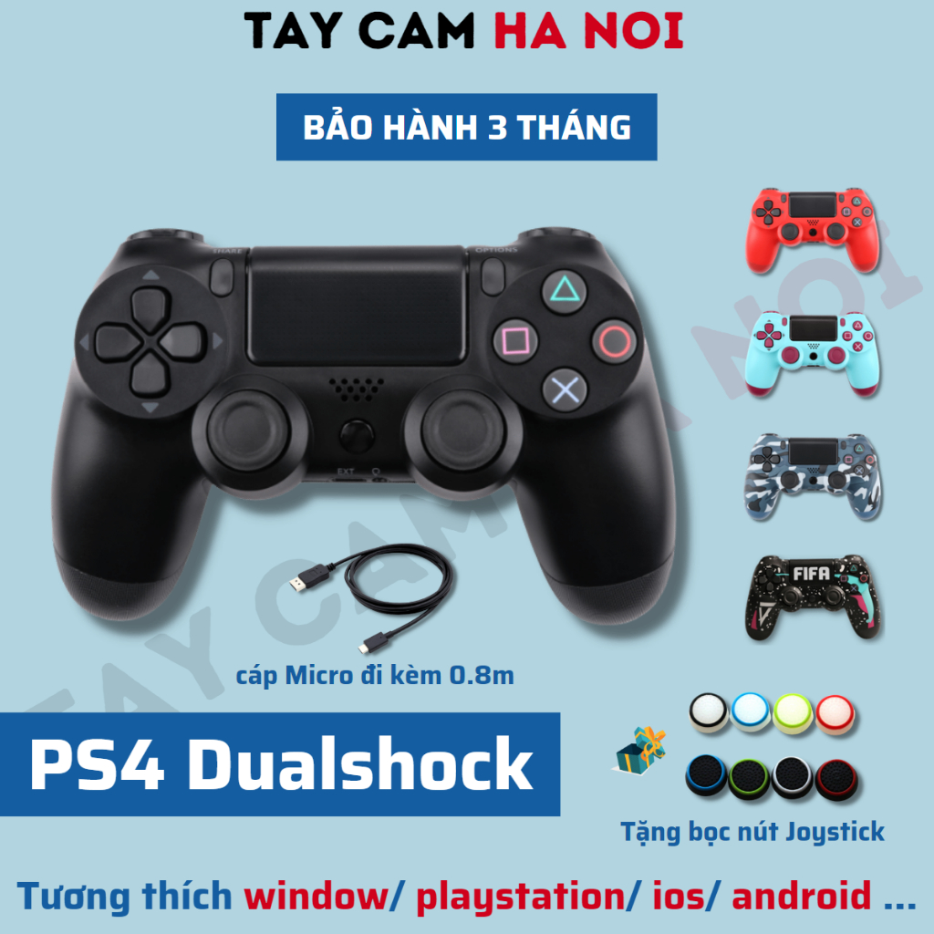 Tay cầm PS4 tay cầm chơi game có dây không dây Bluetooth cho PC ...