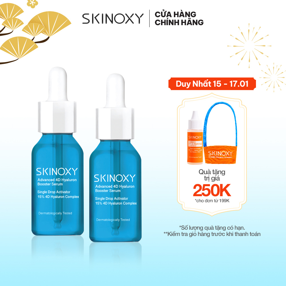 Bộ Đôi 2 Chai Tinh Chất Dưỡng Ẩm Giúp Da Trông Căng Mịn Skinoxy ...