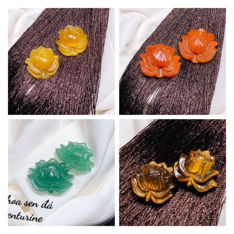 Charm hoa sen màu vàng, màu đỏ, màu xanh | Shopee Việt Nam