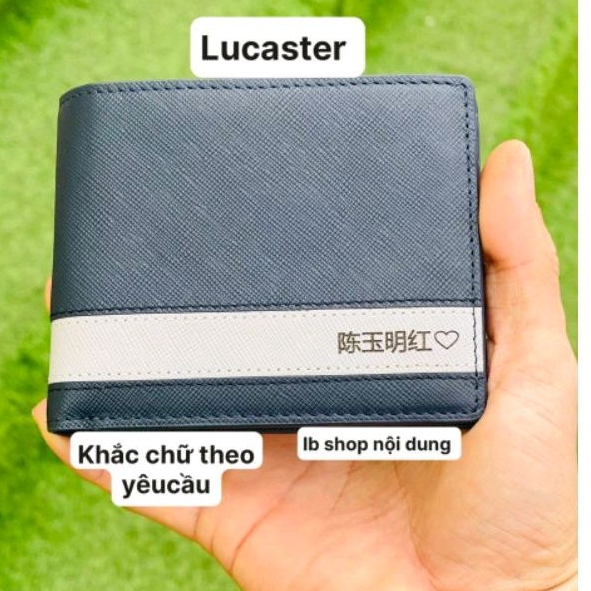 ví nam Luke da safiano da thật nhập khẩu lucaster LCA004 - MixASale