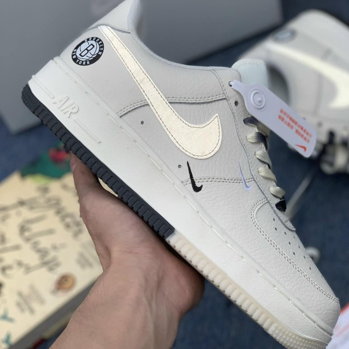 Mua Giày _Nike Air Force 1 Low Brook Lyn Sail Black, _Nike AF1 Chữ B ...