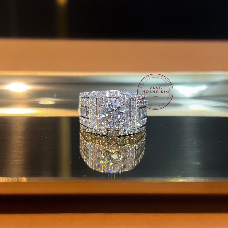 Mua NHẪN BẠC S925 ITALY XI VÀNG TRẮNG 18K HÀNG THIẾT KẾ giá rẻ nhất ...