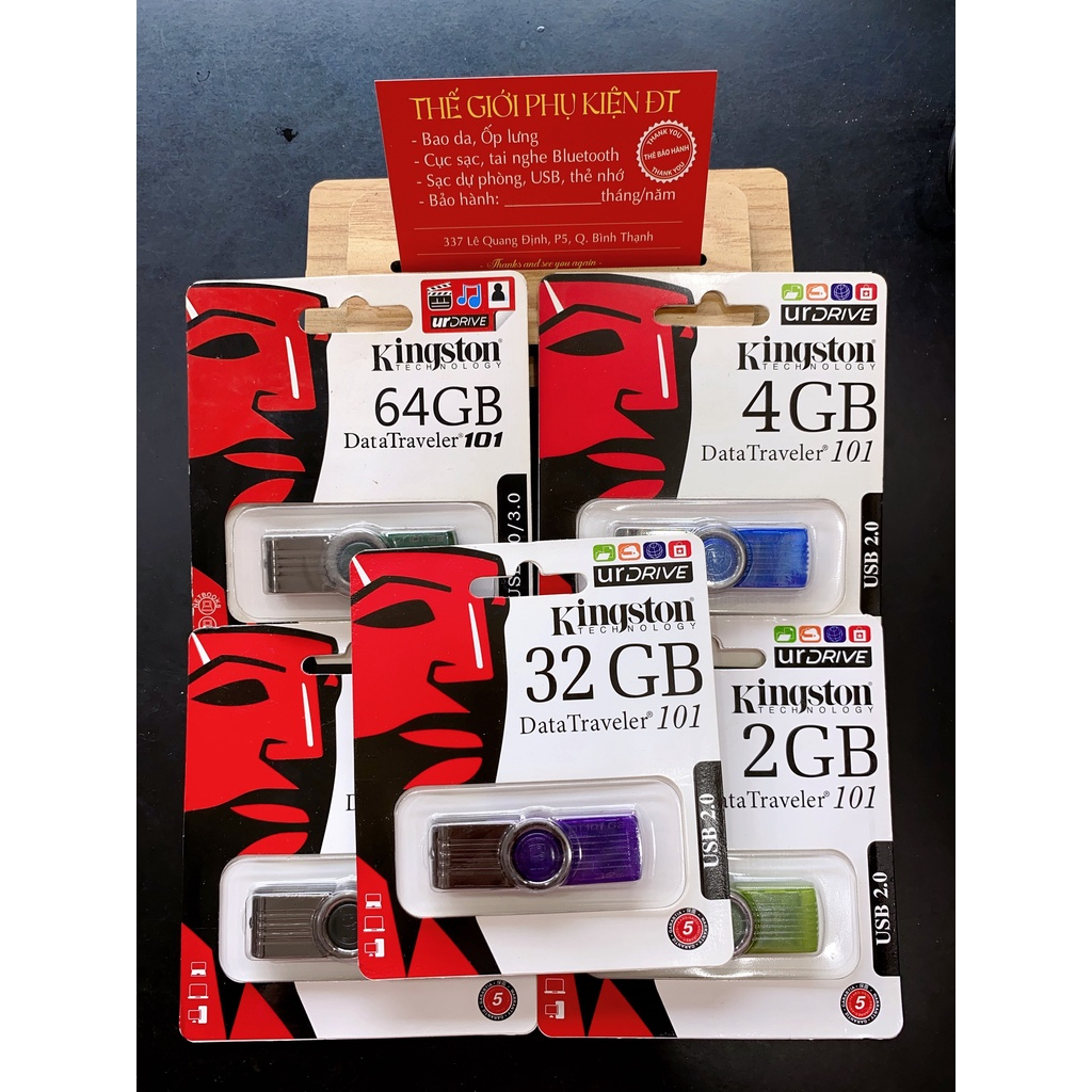 USB Kingston Data Traveler 101 2G/4G/8G/16G/32G/64G [ BH 5 năm -Cam Kết giống hình - Hàng Chính ...