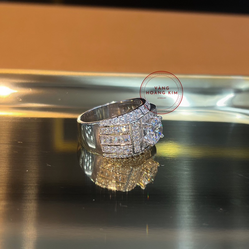 Mua NHẪN BẠC S925 ITALY XI VÀNG TRẮNG 18K HÀNG THIẾT KẾ giá rẻ nhất ...