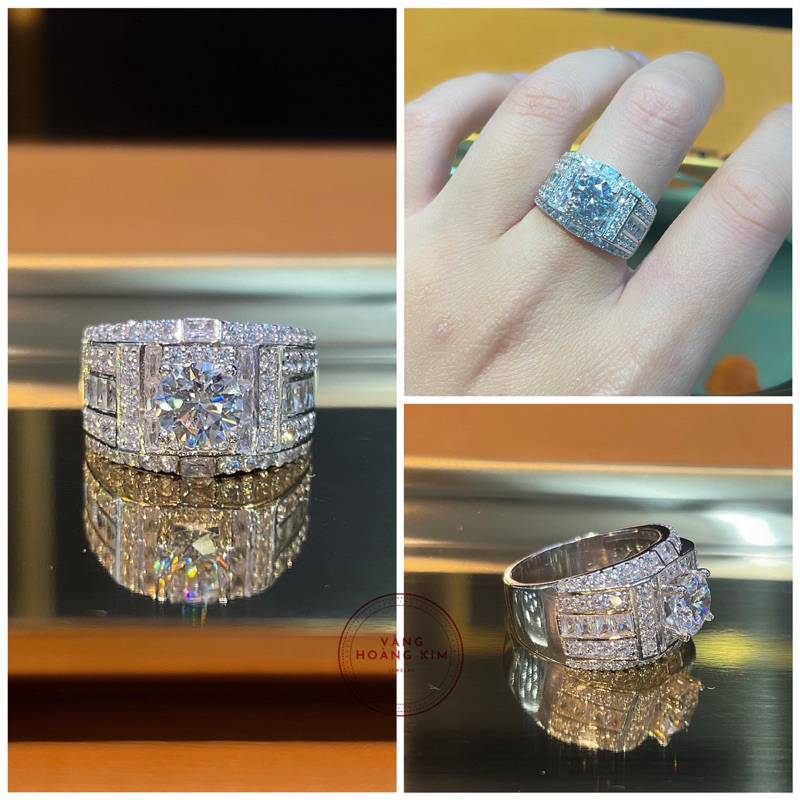 Mua NHẪN BẠC S925 ITALY XI VÀNG TRẮNG 18K HÀNG THIẾT KẾ giá rẻ nhất ...