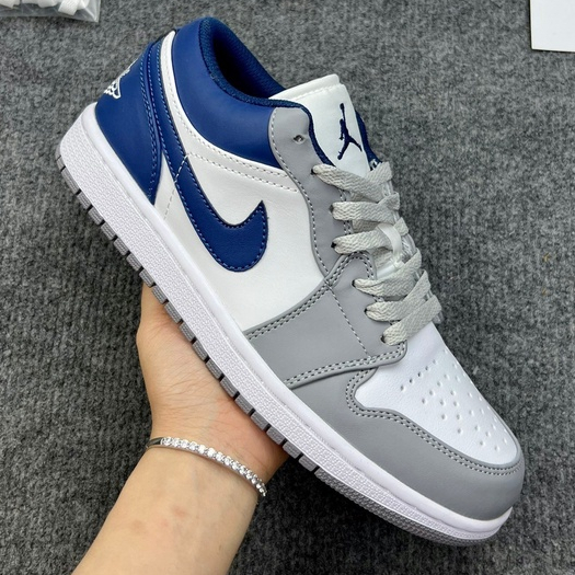Mua Giày Nike_Jordan Low 1 Mũi Xám Gót Xanh, Giày JD Low 1 Stealth ...