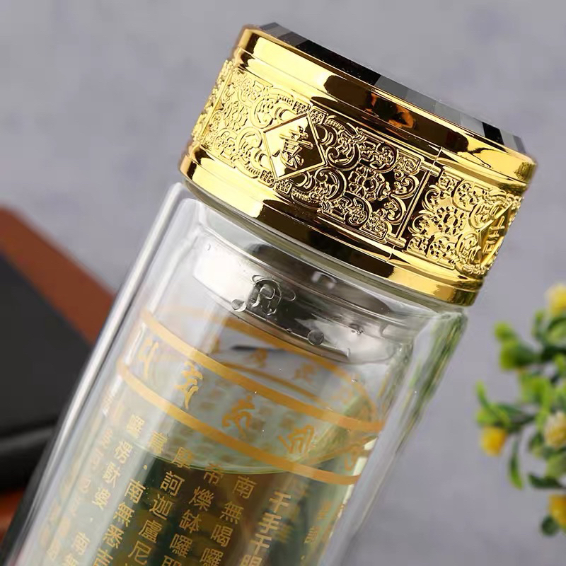 Mua Bình Nước Chú Đại Bi (đã trì 21 biến) loại cao cấp 520ml hai lớp đế dày giá rẻ nhất | TecKi.Vn